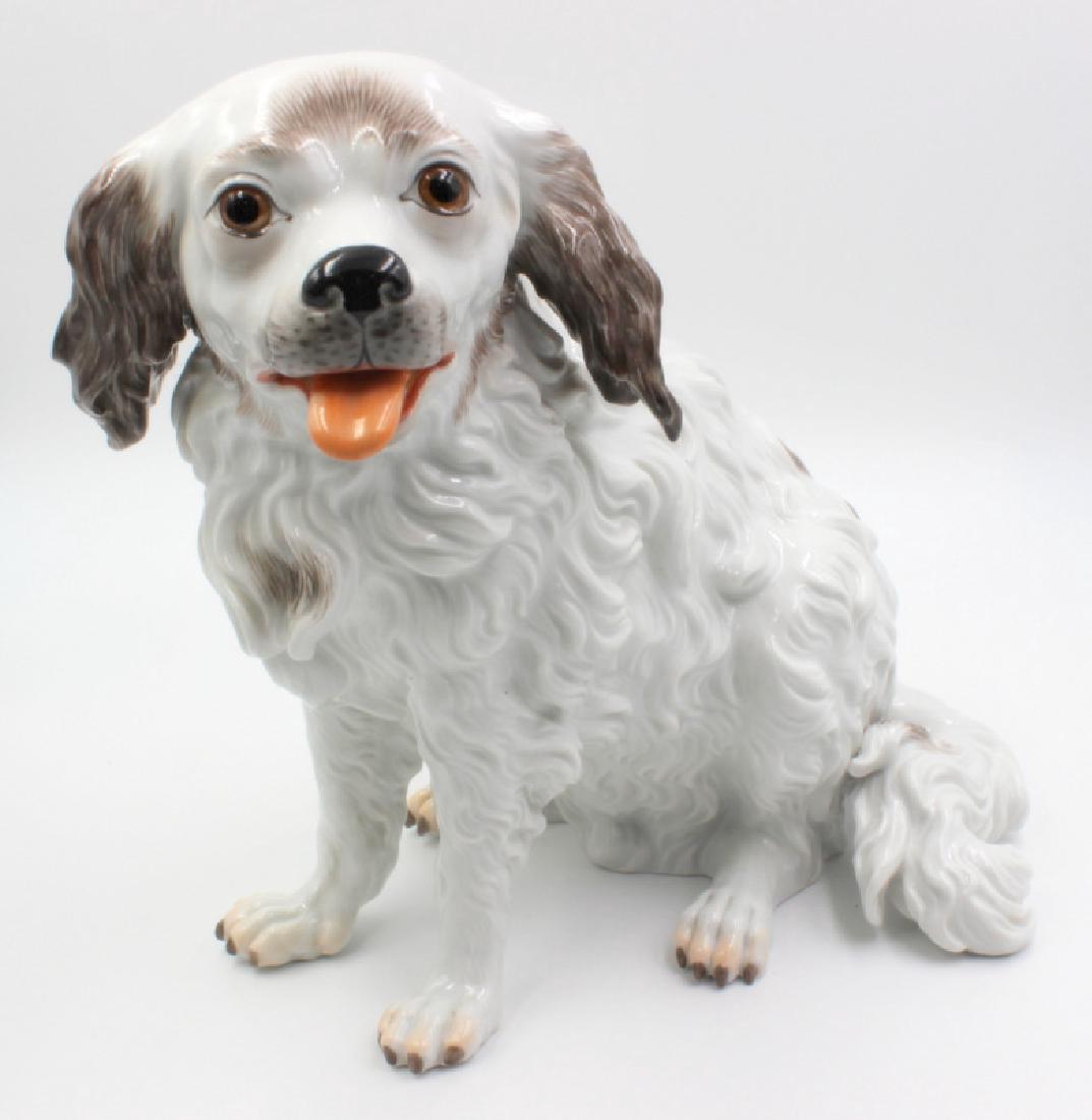 Meissen Porcelain Model of a Spaniel