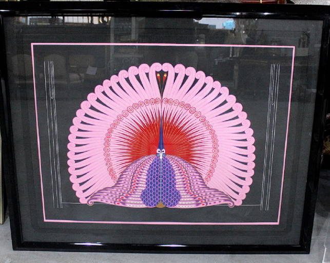 Erté "phoenix Reborn" Limited Edition Serigraph Signed