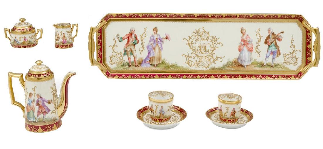 Dresden Porcelain Tete a Tete tea set
