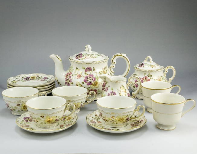 Coffee/tea Set By Zsolnay