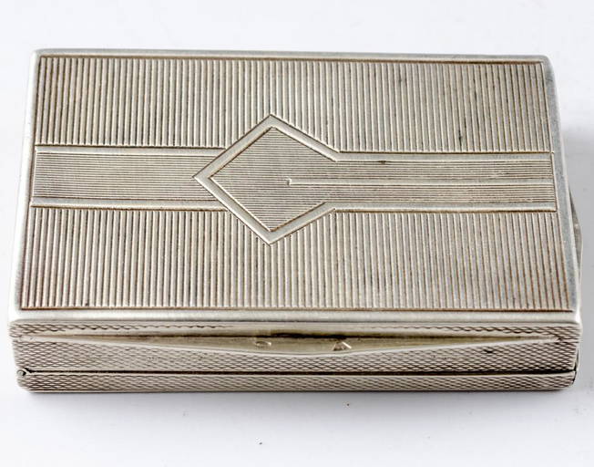 Czech Silver Cigarette Box