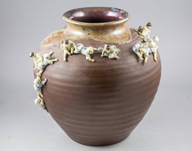 Japanese Sumida Ware Vase