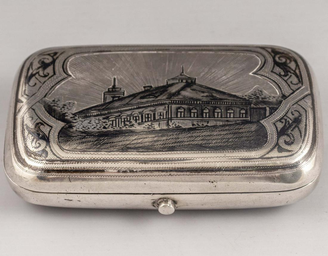 Russian Silver and Niello Snuff Box - Sep 03, 2019 | Ishtar Auctions ...