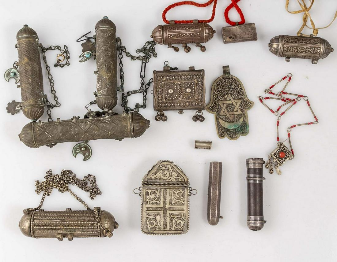 Jewish Amulet Case Lot