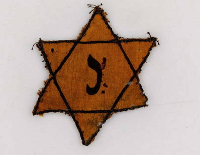 Jewish Holocaust Yellow Star Of David Badge
