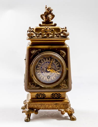 Japanese Copper Table Clock