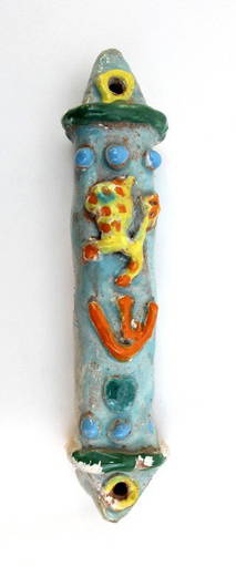 Ceramic Mezuzah By Genia Berger