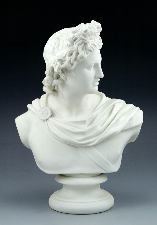 Parian Ware Bust Of Apollo