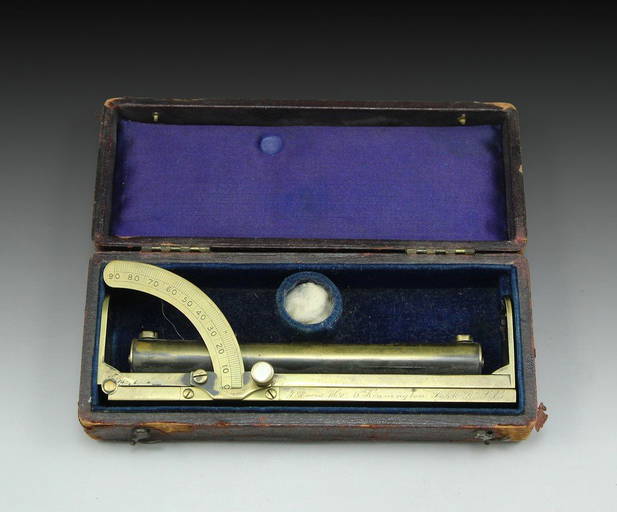 Vintage Brass Inclinometer/ Level