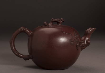 The Ancient Dark Red Enameled Pottery