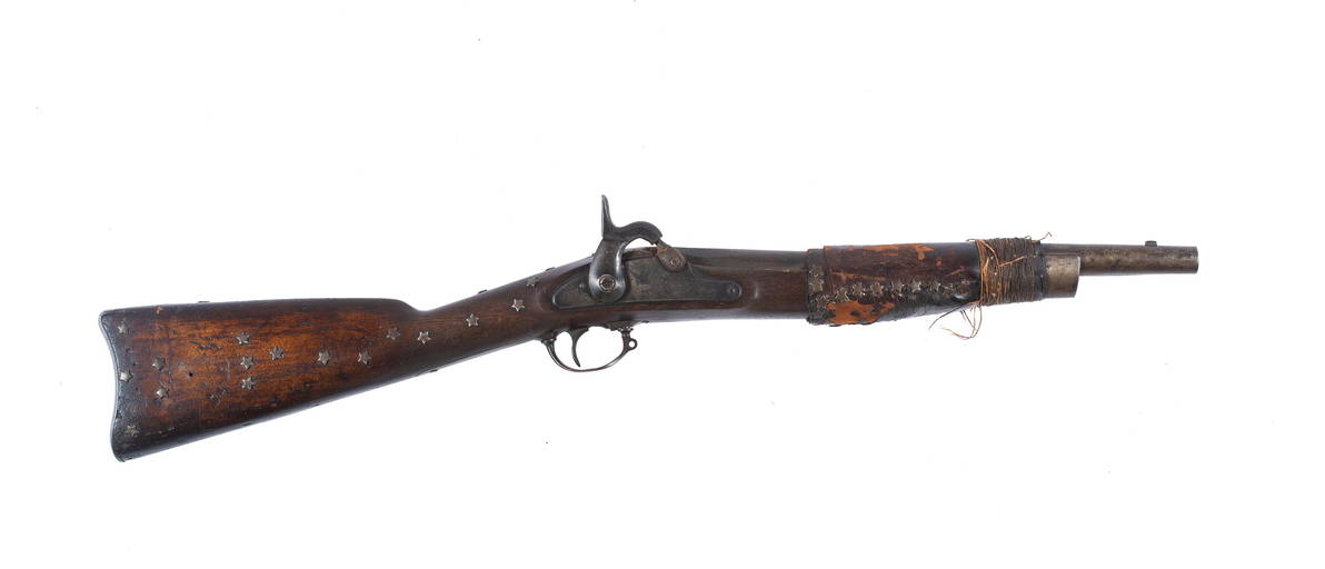 Fine And Rare Model 1861 Us Percussion Rifle/ Musket Native American ...