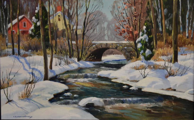 C. Gordon Harris; 20thc. American Oil Painting Signed