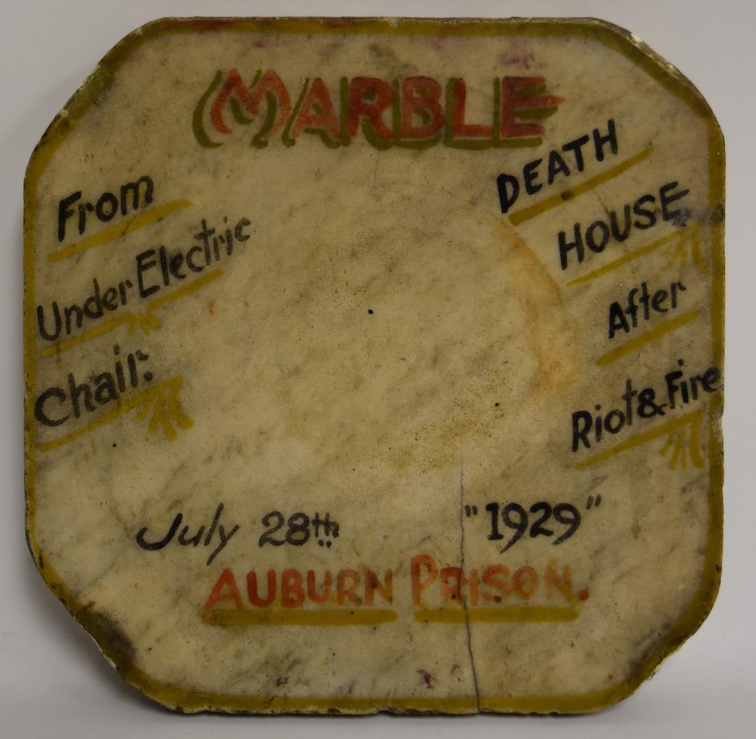 Rare Auburn Prison Marble Death House Stone