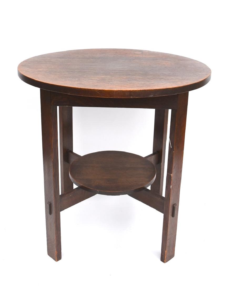 Stickley Arts & Crafts Mission Oak Round Table