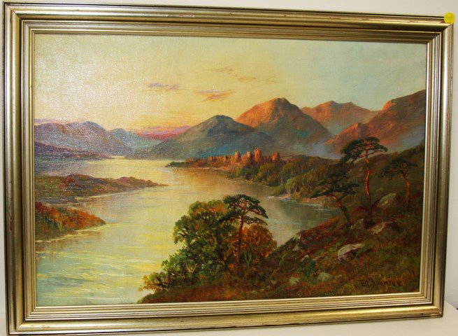 F.e. Jamison; Scottish Oil Painting Signed