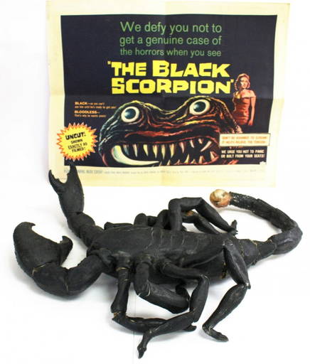 The Black Scorpion Vintage Movie Poster And Prop
