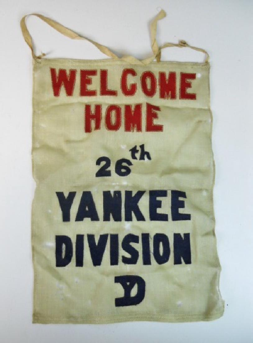 WW1 Banner, Welcome Home 26th Division