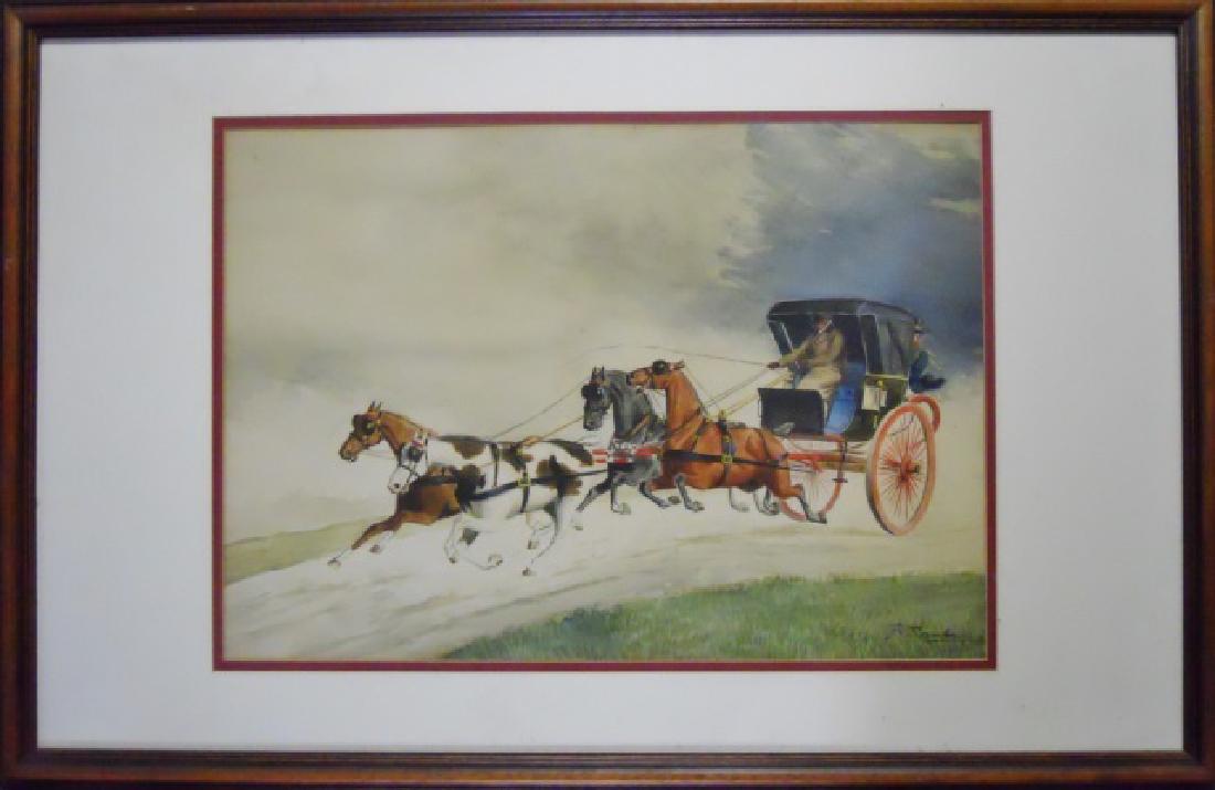 Watercolor on Paper, Richard Rosenbaum, (b 1864)