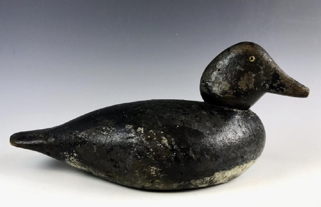 Carved Wood Hen Goldeneye Decoy, George Bacon VT