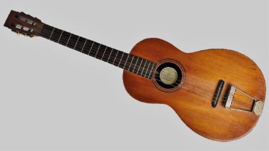 19th C. Acoustic Guitar, John C. Haynes, Boston