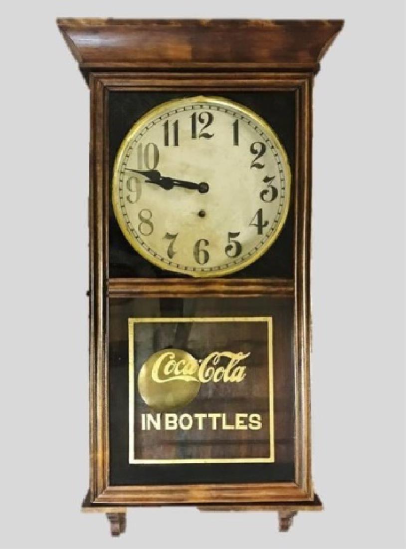 Early 20th C. Coca Cola Clock, L. Gilbert Clock Co
