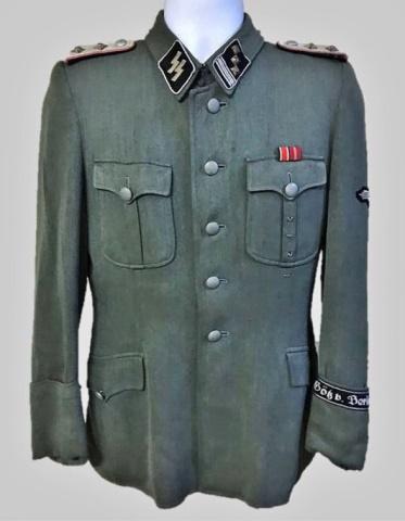 Ww2 German 17th Ss Panzer Officer Service Tunic