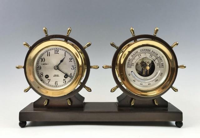 Ship's Clock And Barometer Set, Claremont, Chelsea