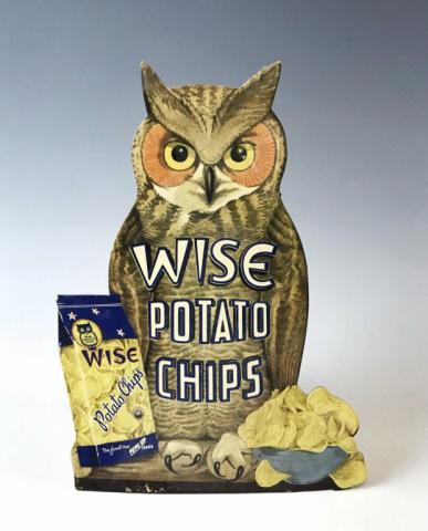 Wise Potato Chips Cardboard Easel Back Display