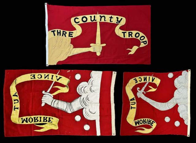Revolutionary War Bedford Flags (3pc)