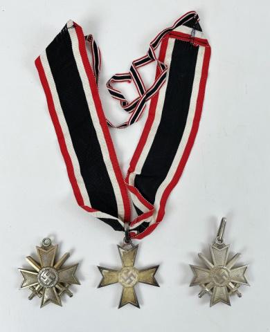 Reproduction Ww2 Knights Cross Of War Merit, (3pc)