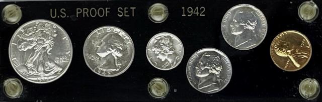 1942 Proof Set, Gem Proof