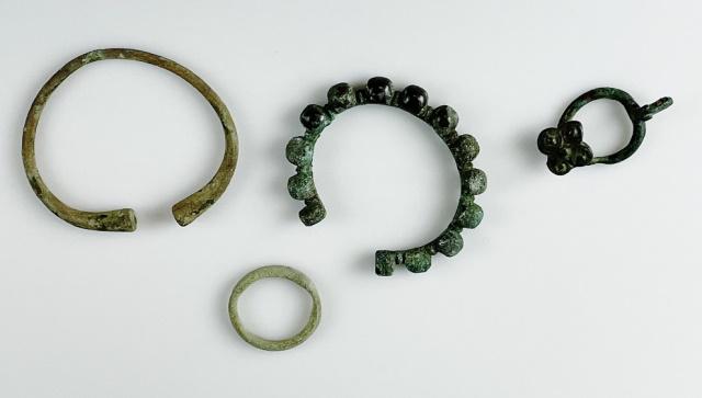 Ancient Celtic Bronze Jewelry (4pc)