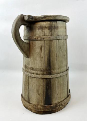 18th C. Wooden Tavern Tankard