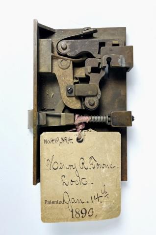 1890 Us Patent Model, Lock