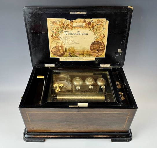 Antique Swiss Mechanical Table Top Music Box (#0109) on Jan 28, 2023 ...