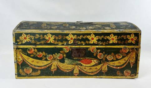 Jonas Weber Paint-Decorated Dresser Box - Jan 08, 2022 | New England ...