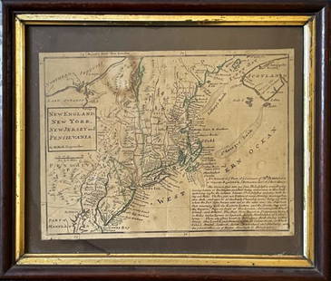 [map]. Moll, Herman (1654–1732). A New Map Of The North Par...