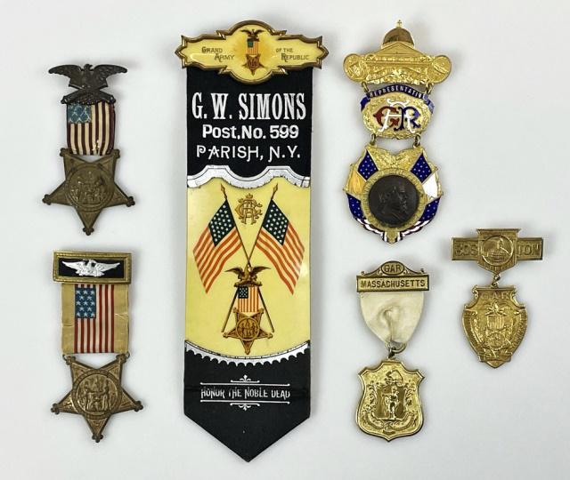 Grand Army Of The Republic Gar Medals (6pc)