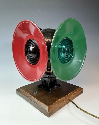Antique Railroad Signal Light, Adlake