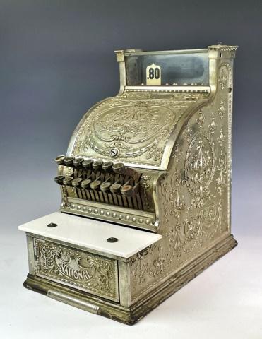 Antique Cash Register, National, Model 313