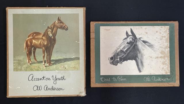 Artist Portfolio, C.w. Anderson Lithographs, (2pc)