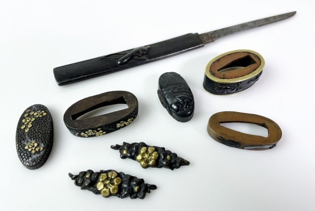 Japanese Edo Samurai Sword Koshiri (8pc) Auction