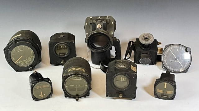 Ww2 Era Usaf Aviation Instruments Collection (9pc) Auction