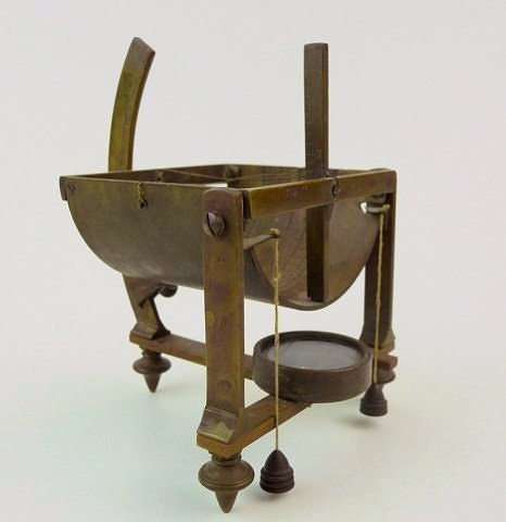 19th C. Persian Inscribed Equatorial Sundial