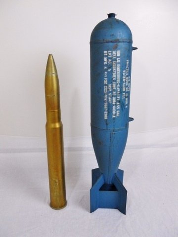 USN Inert Practice Bomb and Dummy Shell