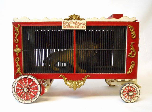 Vintage Ringling Bros Model Circus Menagerie Wagon