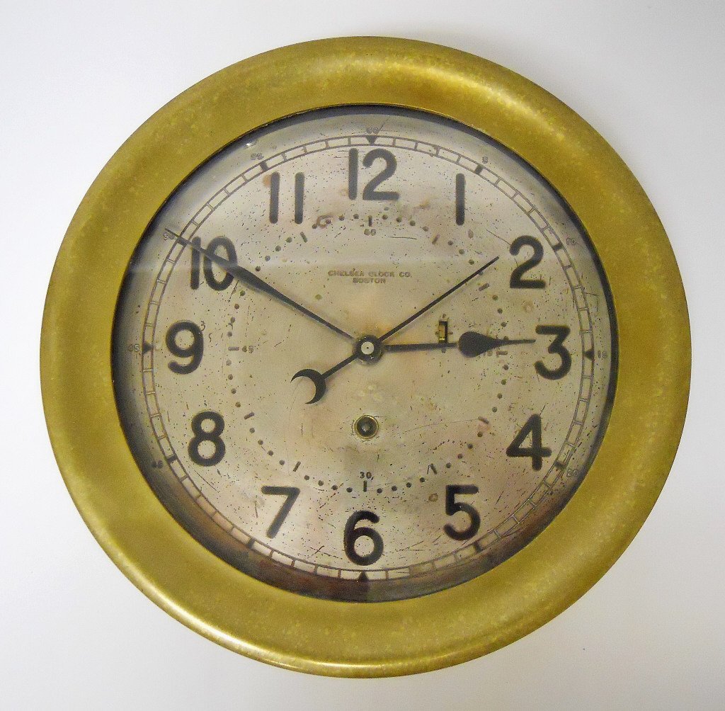Ship's Engine Room Clock, Chelsea Clock Co, 1942