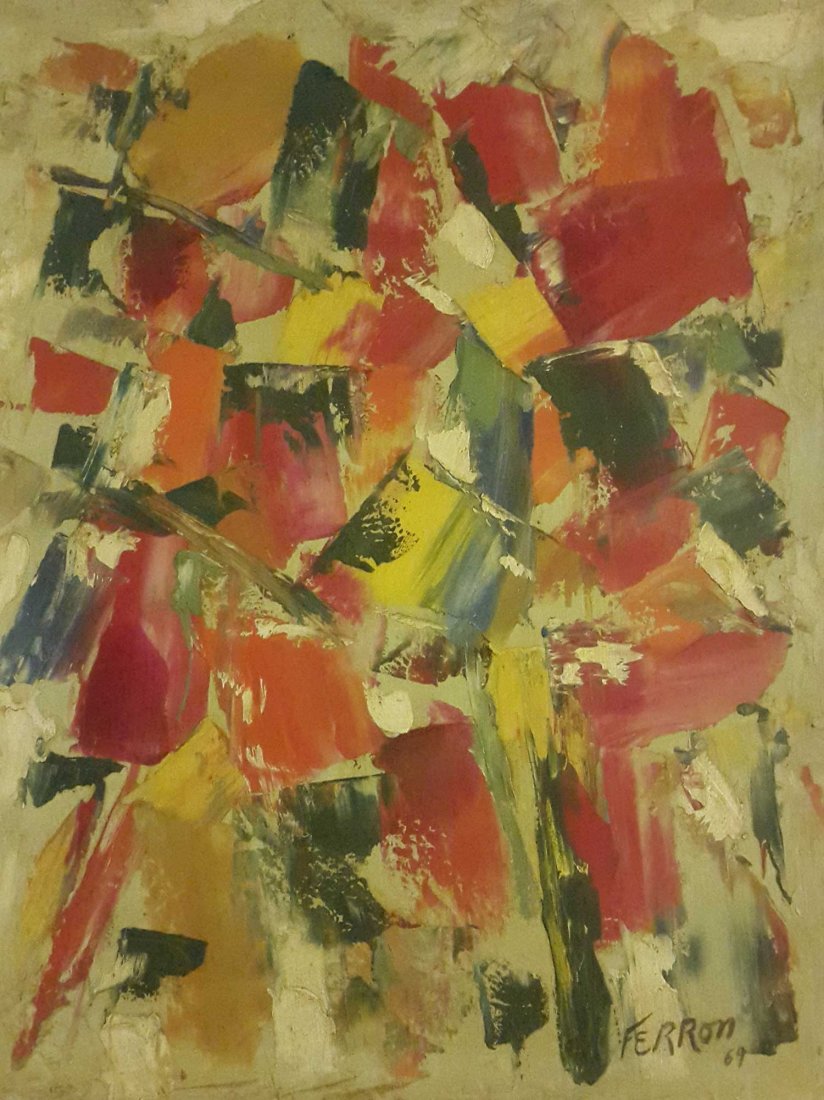 Marcelle Ferron Canadian/French Listed Artist signed