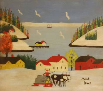 Maud Lewis: Winter Sleighs