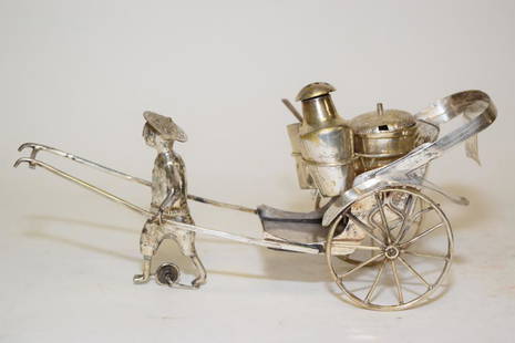 Sterling Silver Quilled Rickshaw